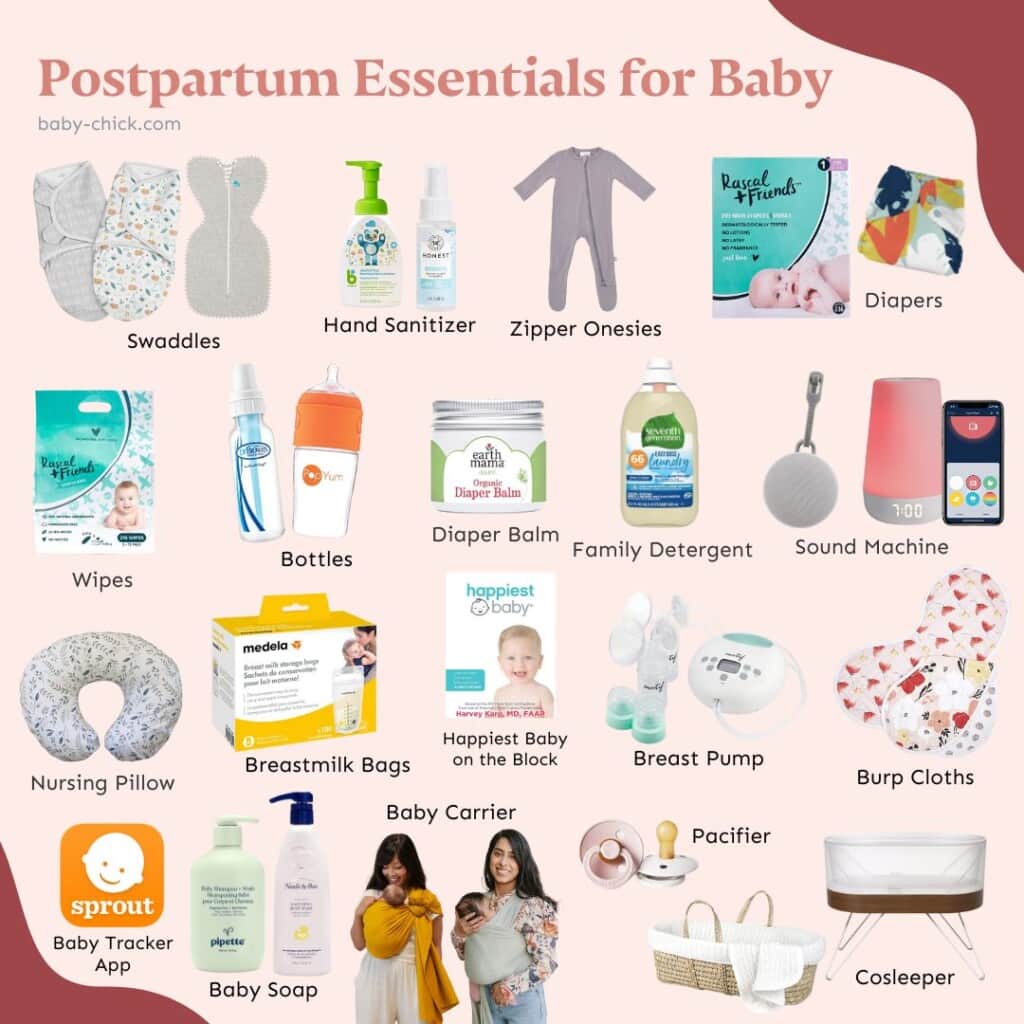 Postpartum Essentials for Mom and Baby - Baby Chick