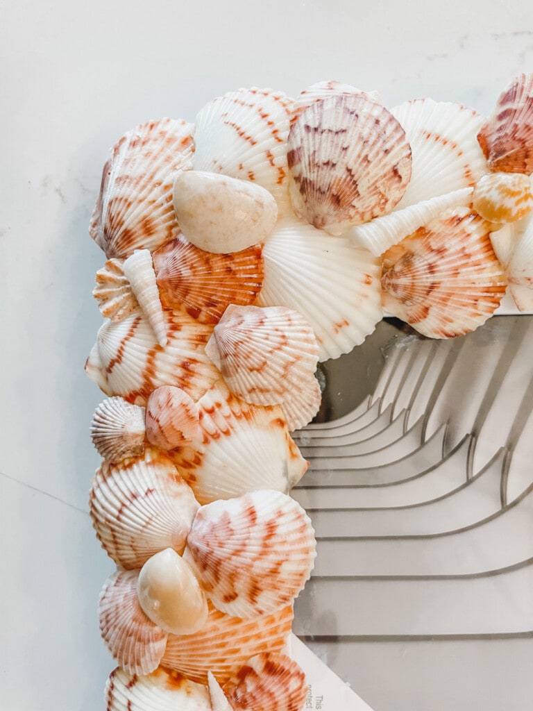 DIY Shell Frame: How to Add Coastal Style to a Picture Frame - Baby Chick